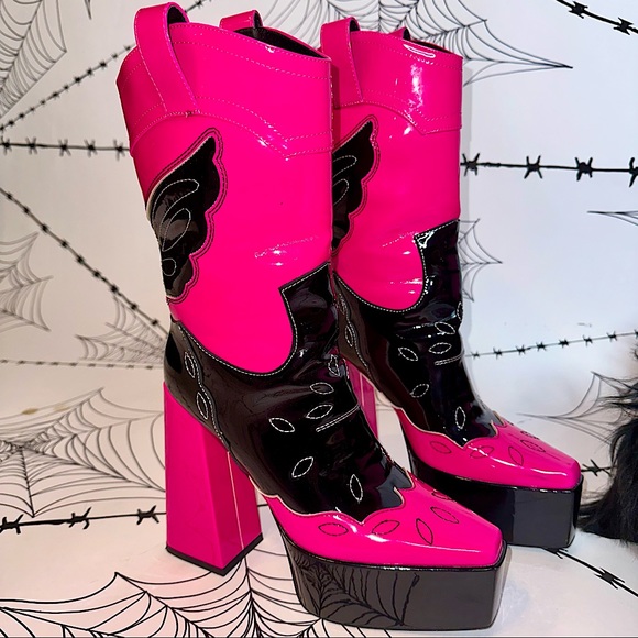 Dolls Kill | Shoes | Azalea Wang X Dollskill Platform Cowboy Boots ...
